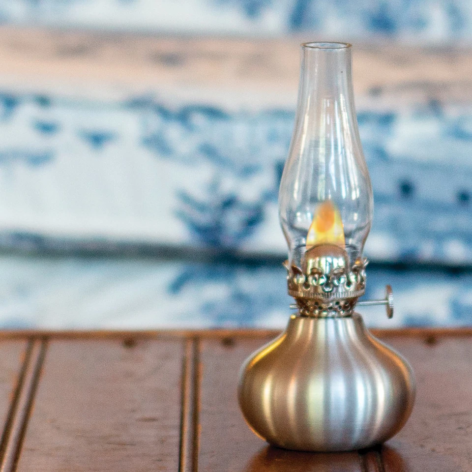 Skipper Oil Lamp - Danforth Pewter - Made in USA