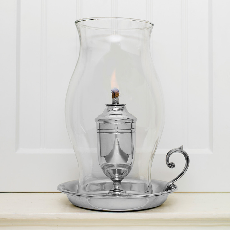 Bay Oil Lamp - Danforth Pewter - Made in USA