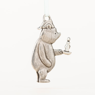 Pooh with Candle Ornament | Danforth Pewter USA