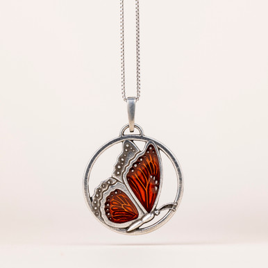 Monarch Butterfly Necklace | Handcrafted Jewelry | Made in USA