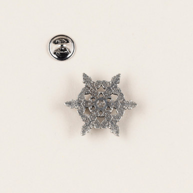 Snowflake Bentley 2025 Lapel Pin - Danforth Pewter