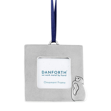 Penguin Photo Frame Ornament - Danforth Pewter