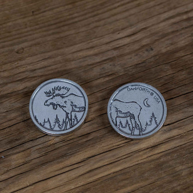 Heads / Tails Moose Pocket Coin - Danforth Pewter - Made in USA