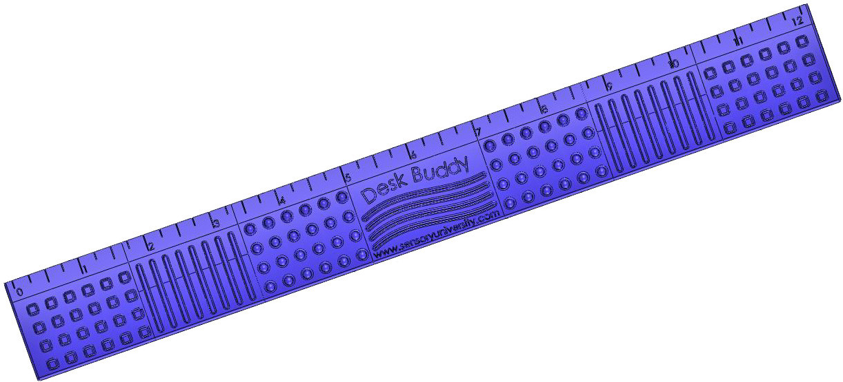 Desk Buddy Chewable Tactile Ruler