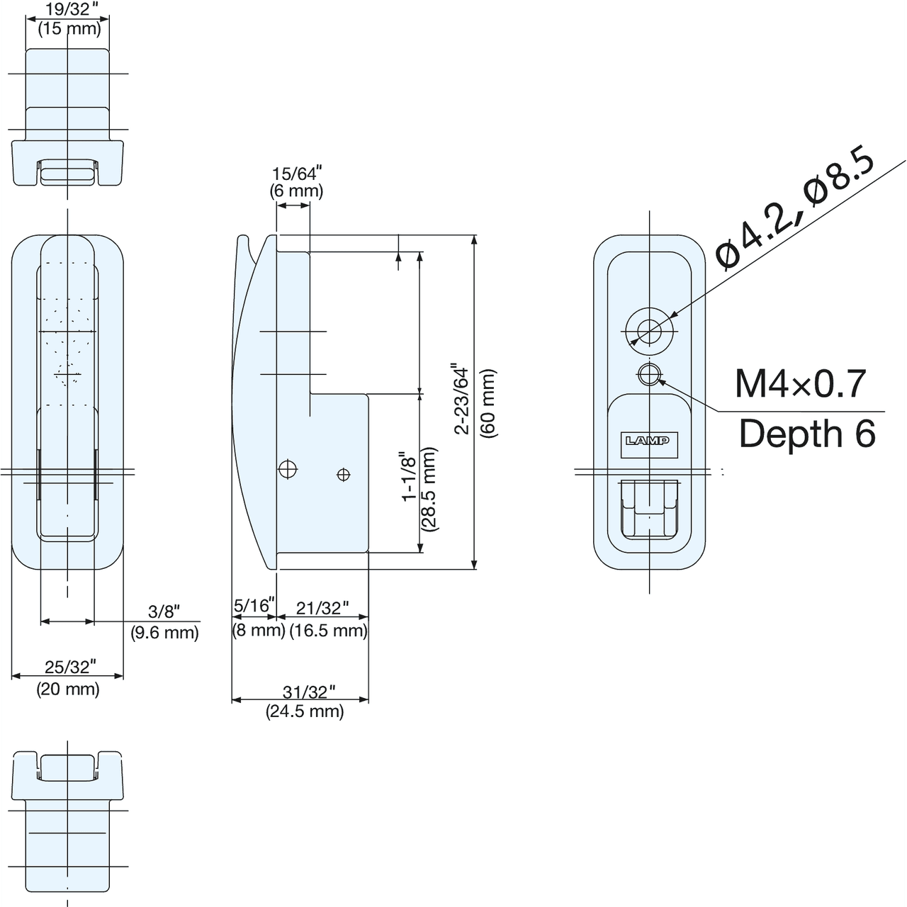 Recessed Hook - NF-60 - Sugatsune America