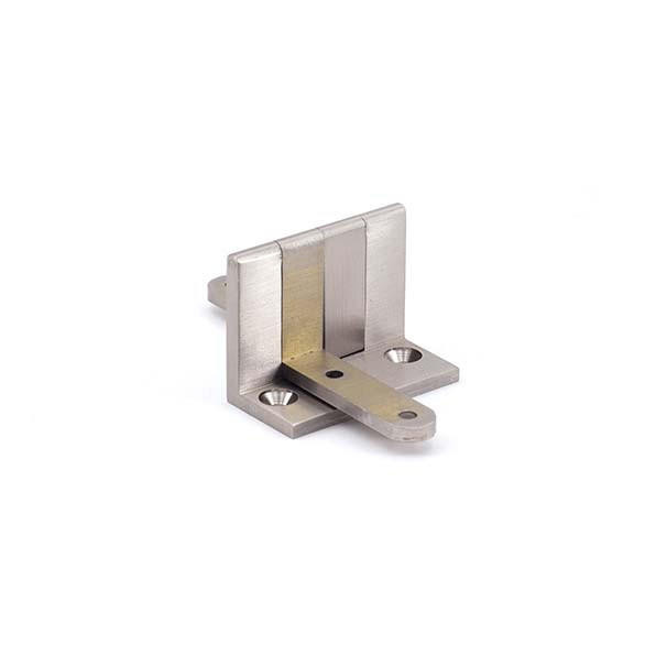 Overlay Angle Hinge, Satin Nickel (AHW-24/SN) | Sugatsune