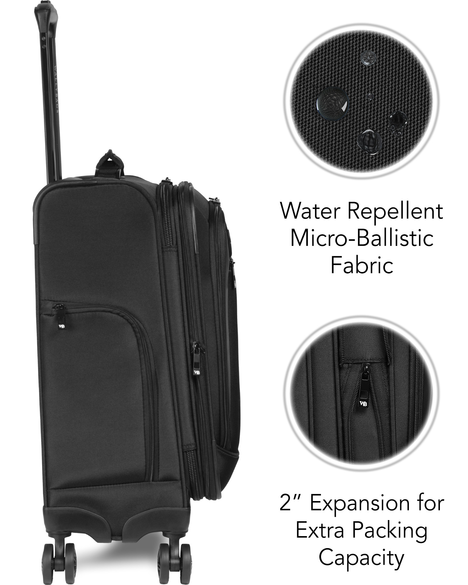 WallyBags | Solutions 20" Expandable Spinner Carry-On