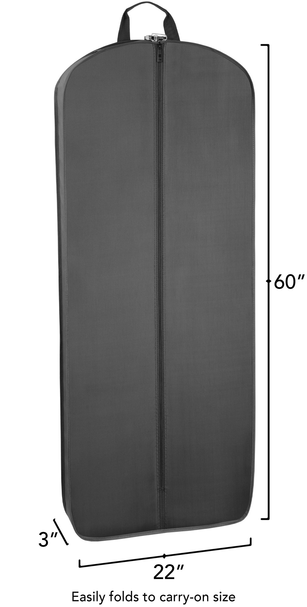 WallyBags | 60” Premium Tri-Fold Travel Garment Bag with Pocket