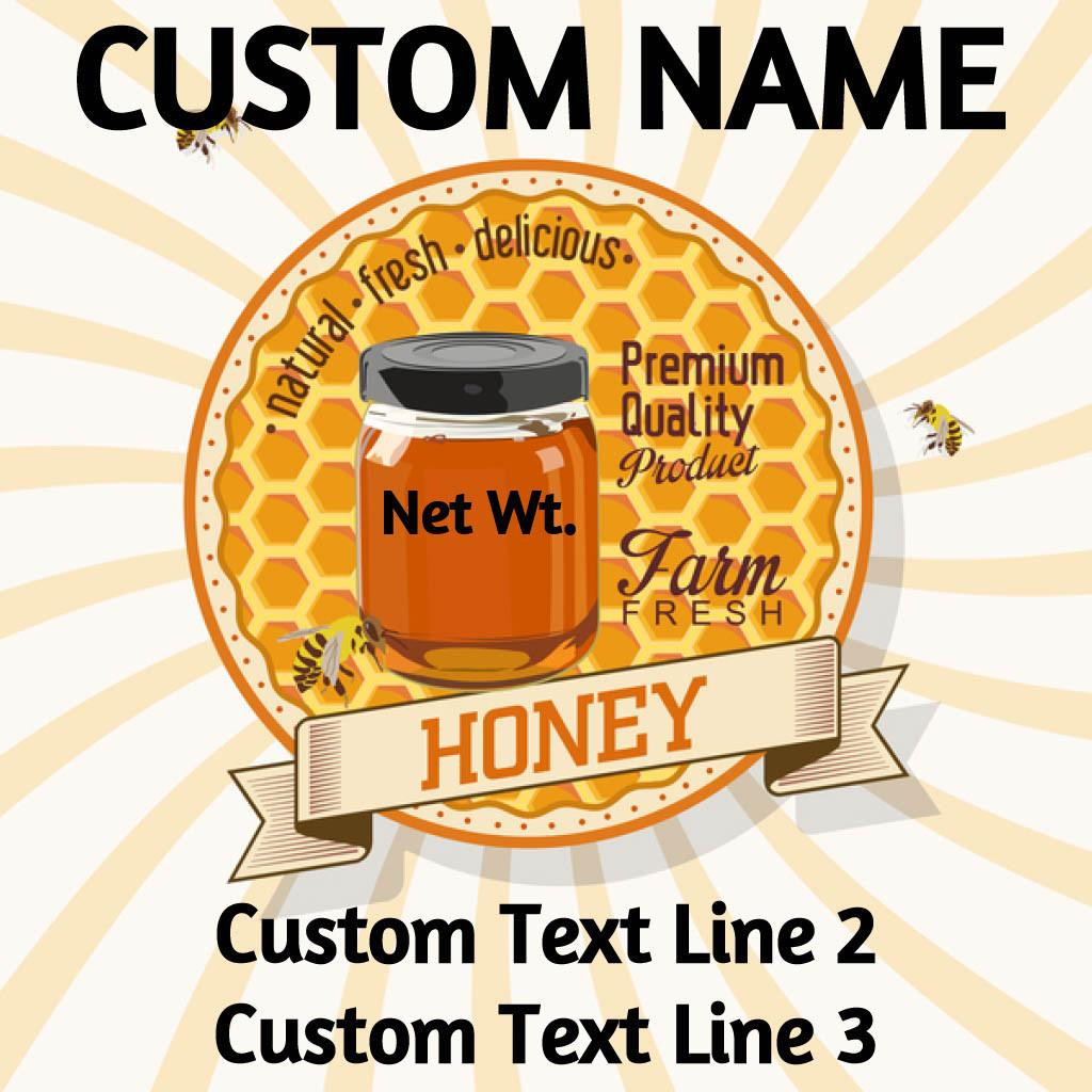 Customized Honey Labels Vintage Farm Fresh Free Shipping | Lappe's Bee ...