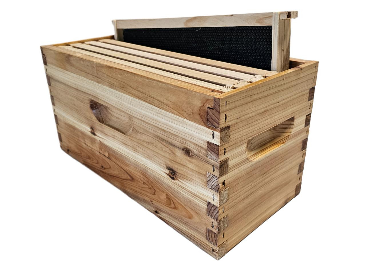 Wax Dipped 5 Frame Deep Hive Body & Frames | Lappe's Bee Supply
