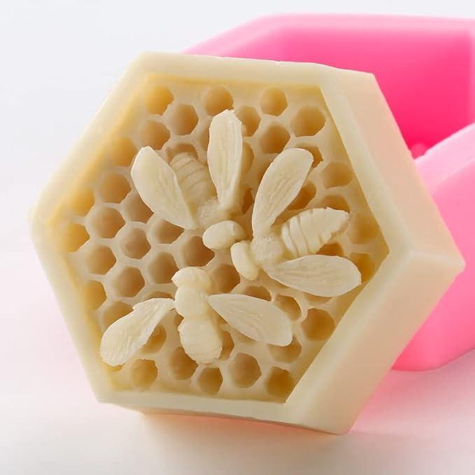 Honeycomb 3D Bees Silicone Mold | Lappe's Bee Supply Honey Farm
