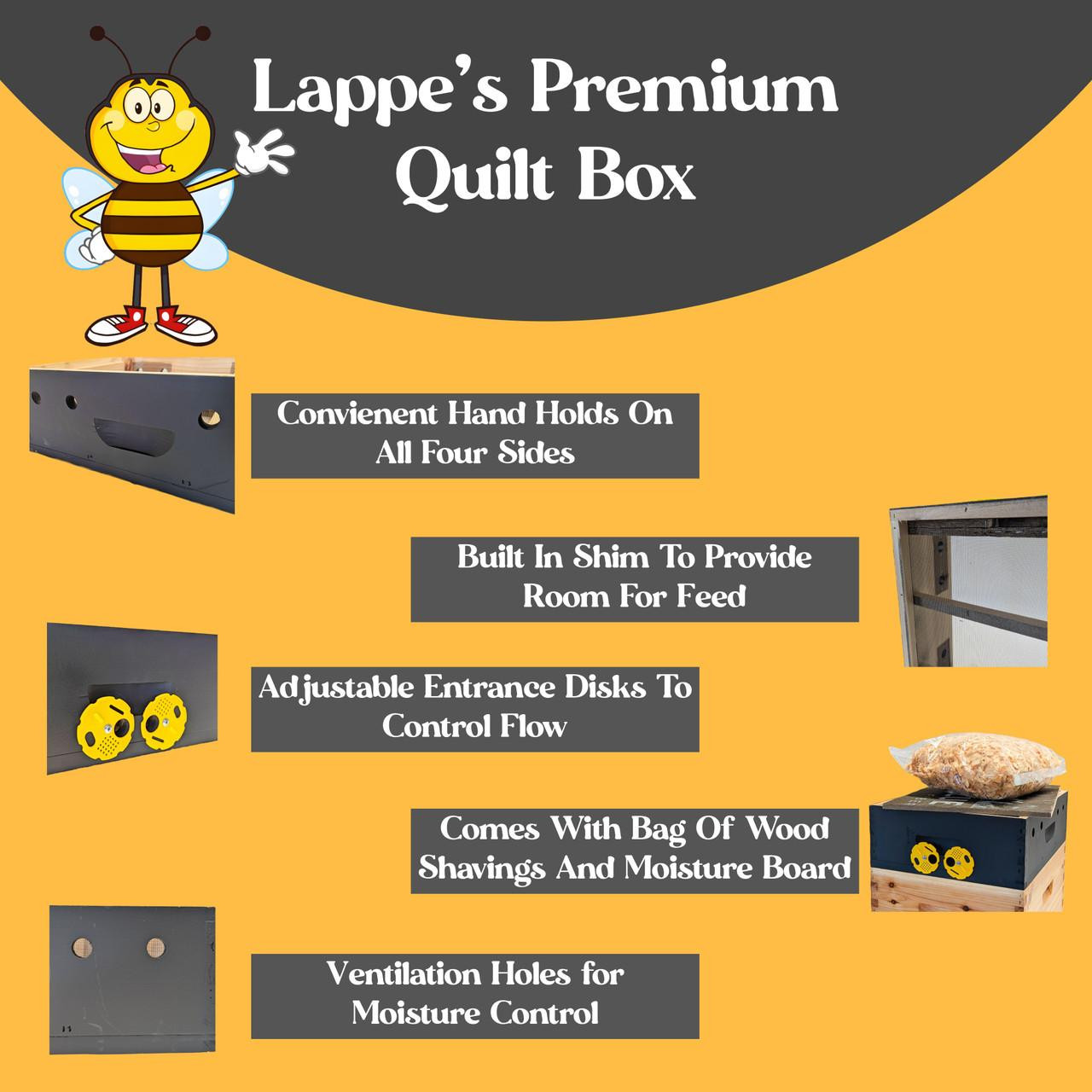 Bee Hive Winter Quilt Box For Sale Free Shipping In USA | Lappe's Bee ...