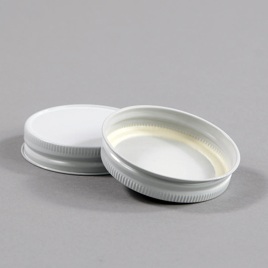 58mm White Metal Lids | Lappe's Bee Supply