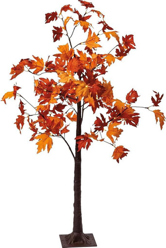 Fall Maple Small Tree Decor With Lights *INVENTORY CLEARANCE*