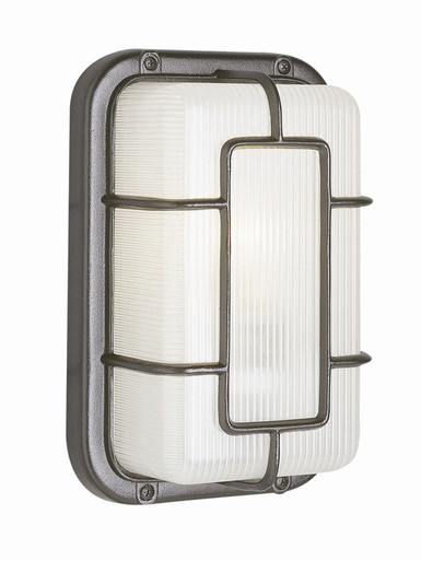 Walker One Light Bulkhead in Satin Aluminum