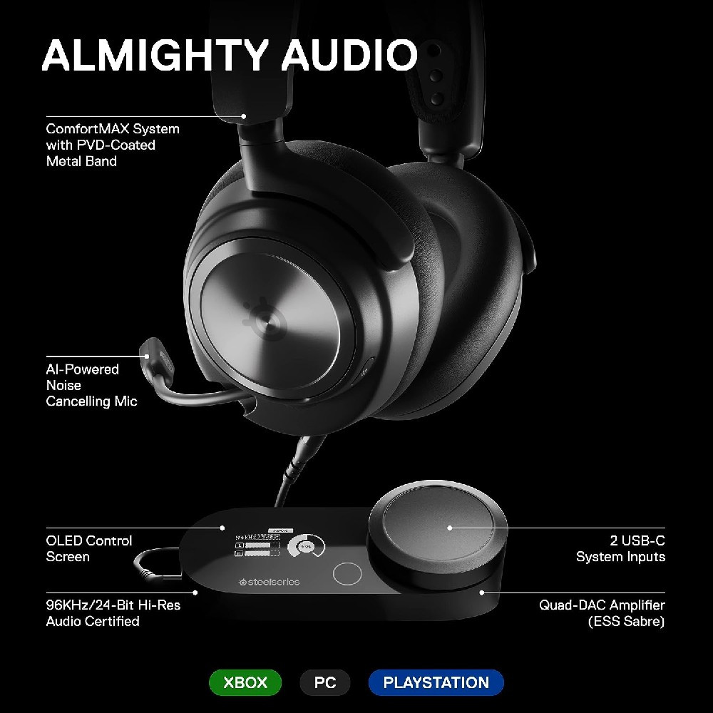 steelseries arctis nova pro wireless 素晴らしい - ヘッドホン
