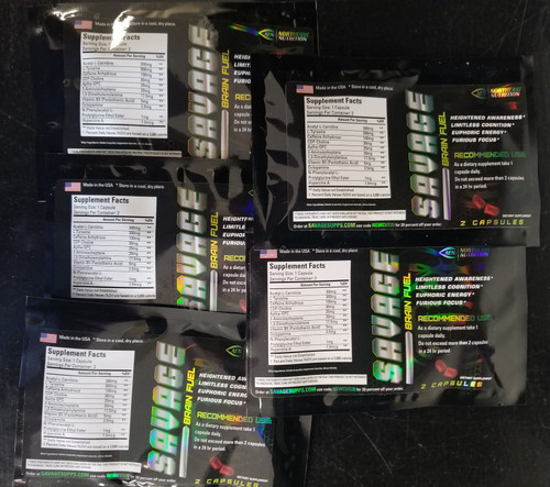 SAVAGE BRAIN FUEL PACKETS (5 PACK) - Savagesupps.com