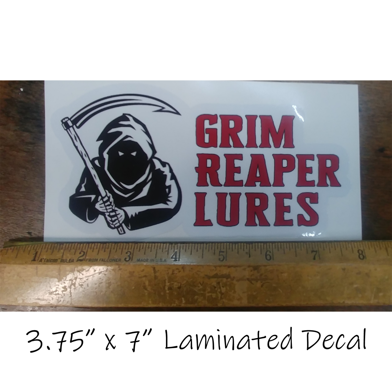 Medium Grim Reaper Lures Decal