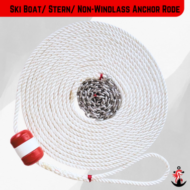 Anchor Rode for Ski boats, Manual Anchoring, and Stern Anchors - Dark ...