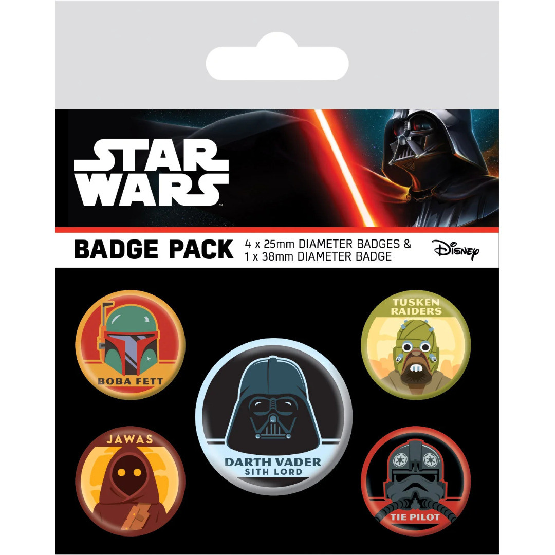 STAR WARS (ROAD TRIP) BADGE PACK - Heroes