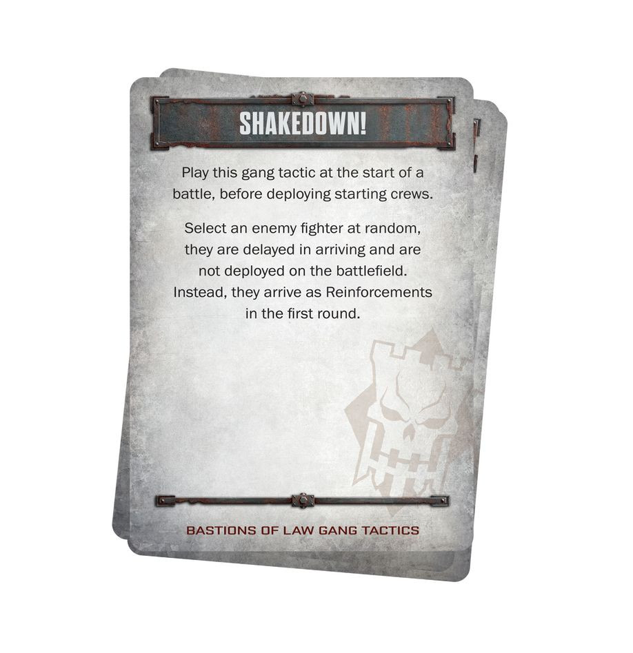 Necromunda: Bastions Of Law Tactics Cards - Heroes