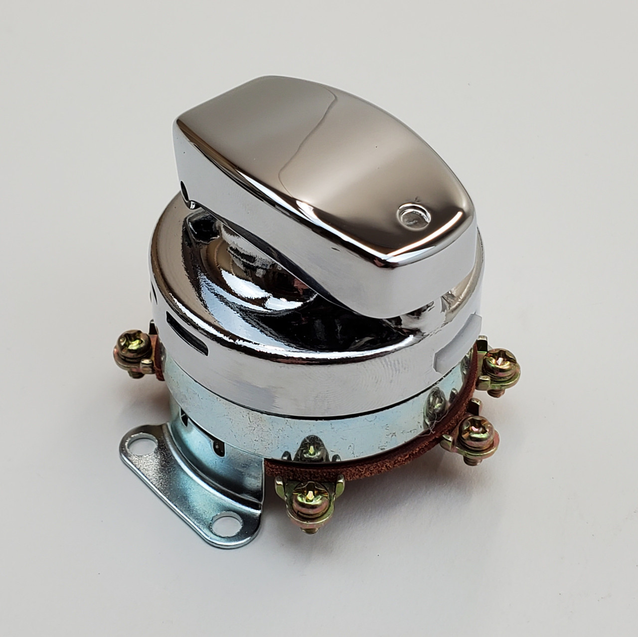 Chrome 6 Post Ignition Switch w/ 2 Switch Caps (Modern or Vintage Style ...