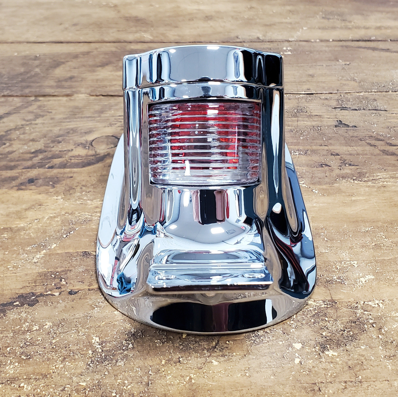 Chrome Tombstone Tail Light w/License Plate Tag Bracket & Light for ...
