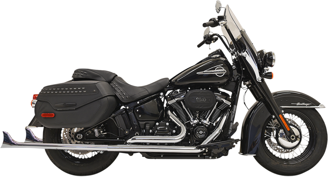 Bassani Xhaust® 33" Fishtail True Dual Exhaust System w/o Baffle ...