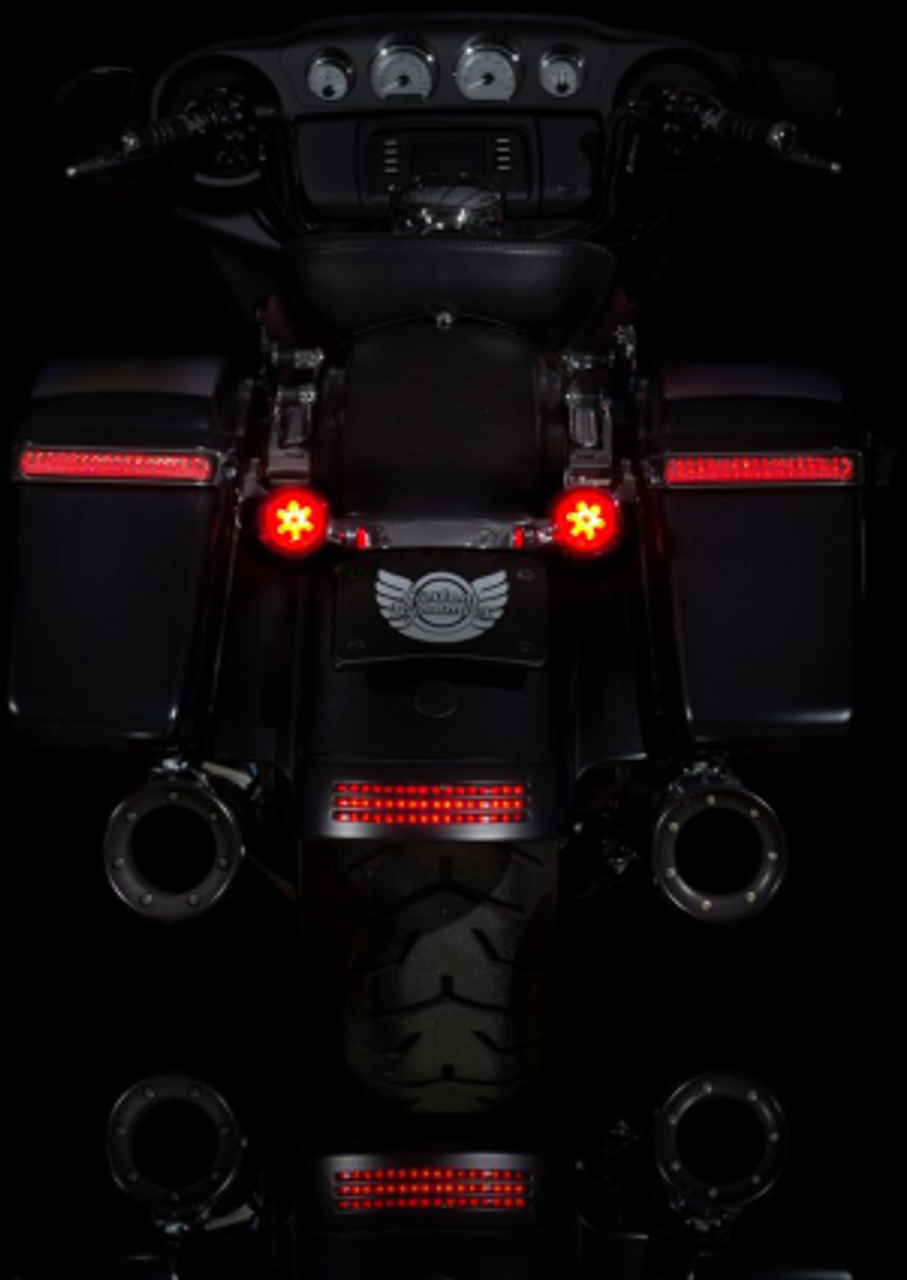 Custom Dynamics® Probeam Dynamic Ringz™ Rear Red Led Turn Signals With