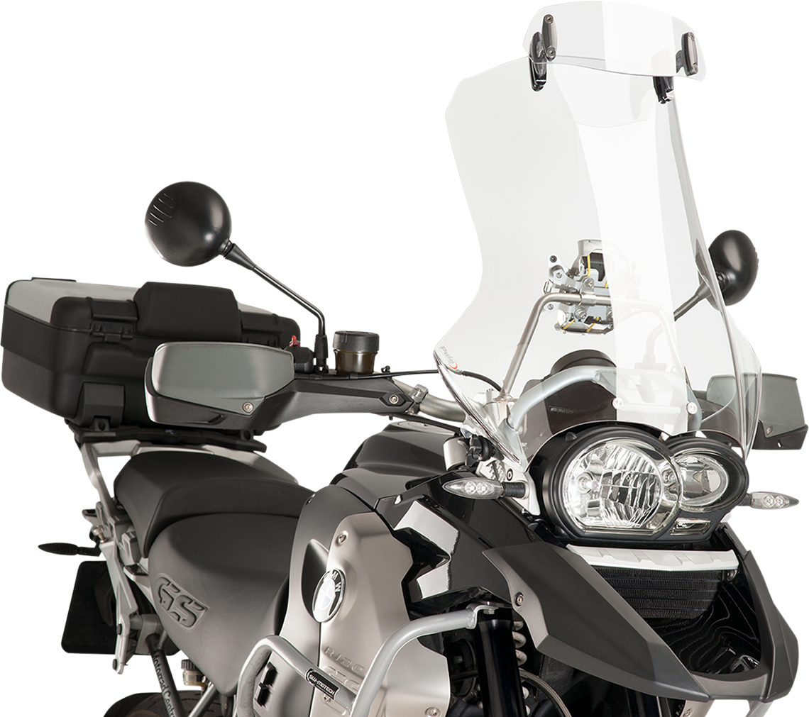 PUIG HI-TECH PARTS Adjustable Visor - Clear - R1200GS 6319W - Billet ...