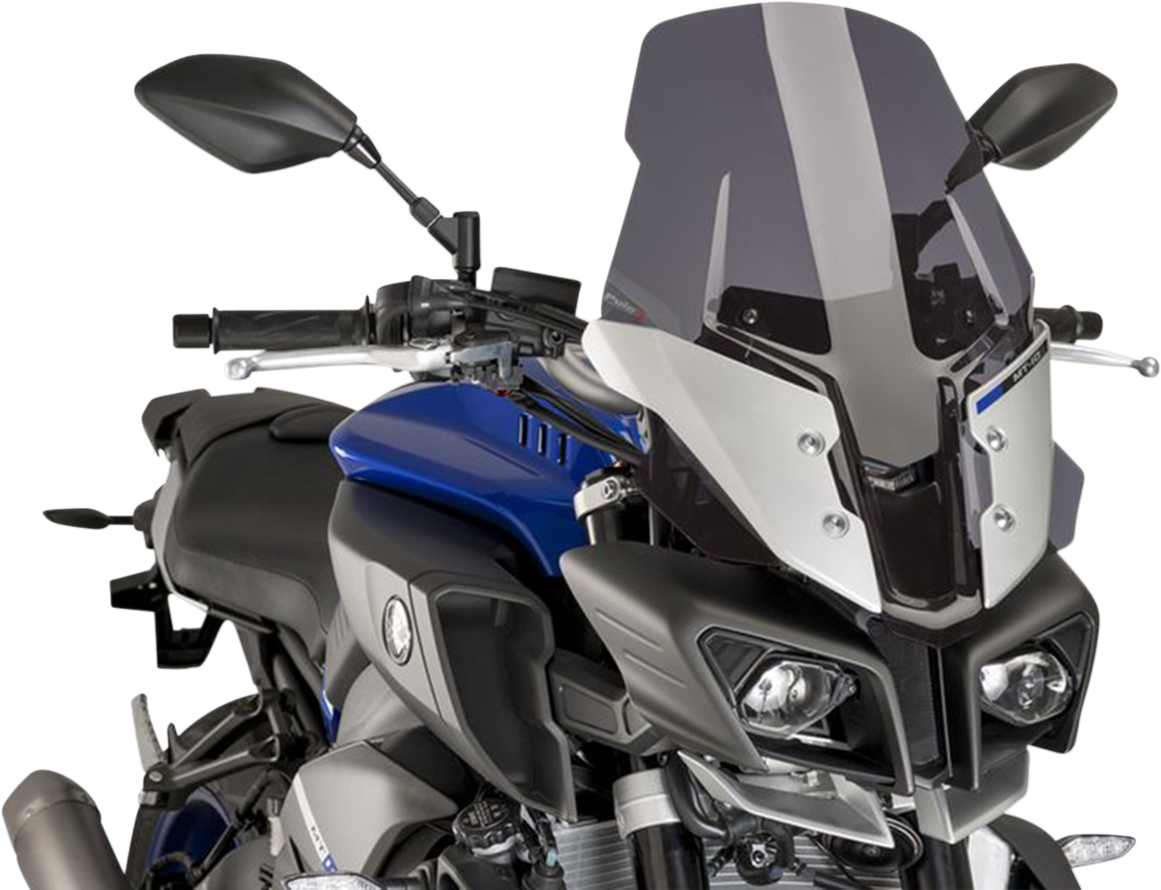 PUIG HI-TECH PARTS New Generation Windscreen - Dark Smoke - MT10 8918F ...