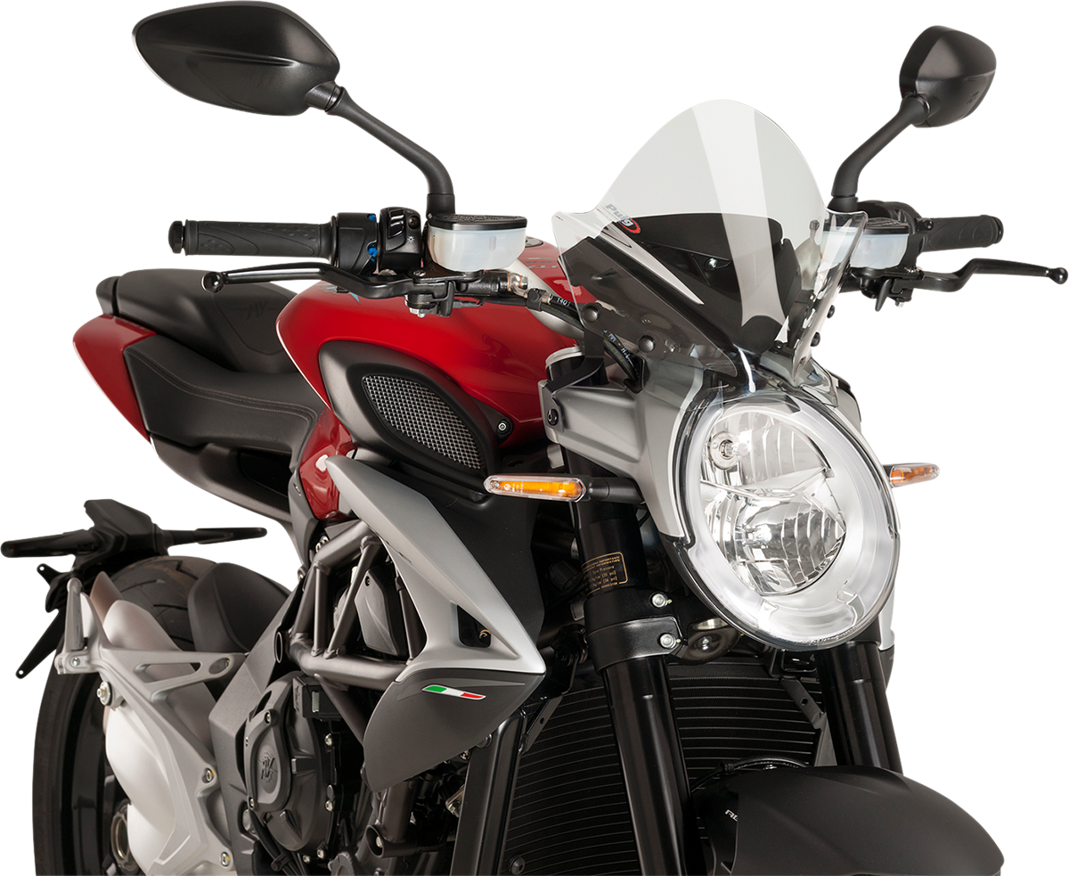 PUIG HI-TECH PARTS New Generation Windscreen - Black 9011W - Billet ...