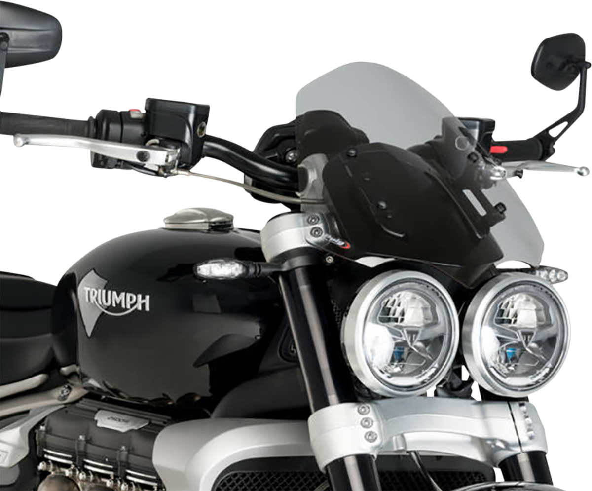 PUIG HI-TECH PARTS New Generation Windscreen - Black 20283N - Billet ...