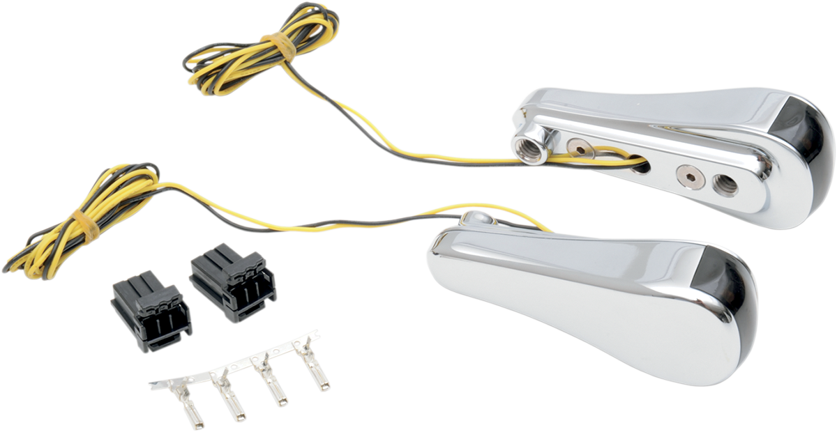 ALLOY ART LED Front Turn Signals - Smooth - Chrome RGFS1-1 - Billet ...