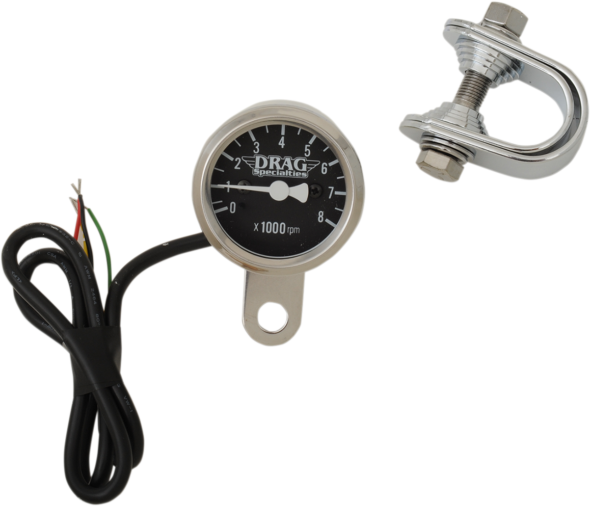 DRAG SPECIALTIES Electronic Mini Tachometer - Steel Housing - LED ...
