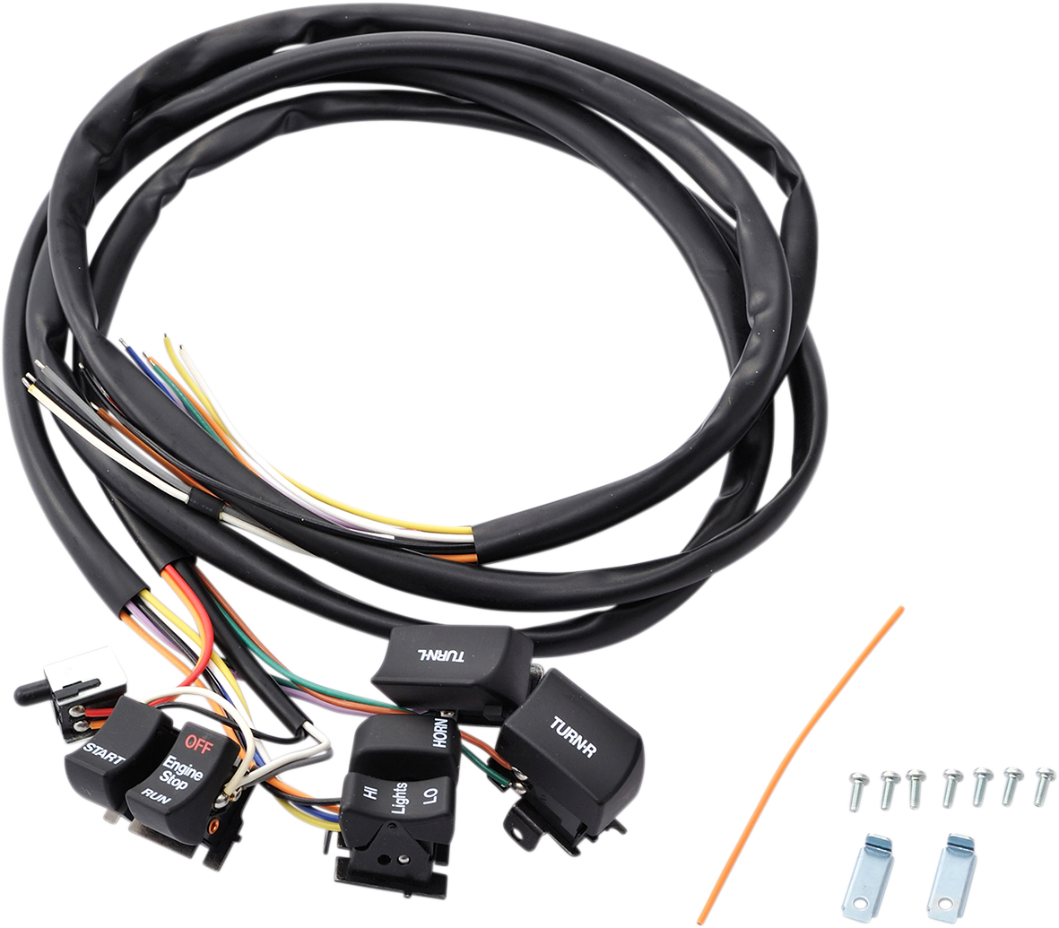 DRAG SPECIALTIES Switch Kit - Black 28780A-HC6 - Billet Proof Designs