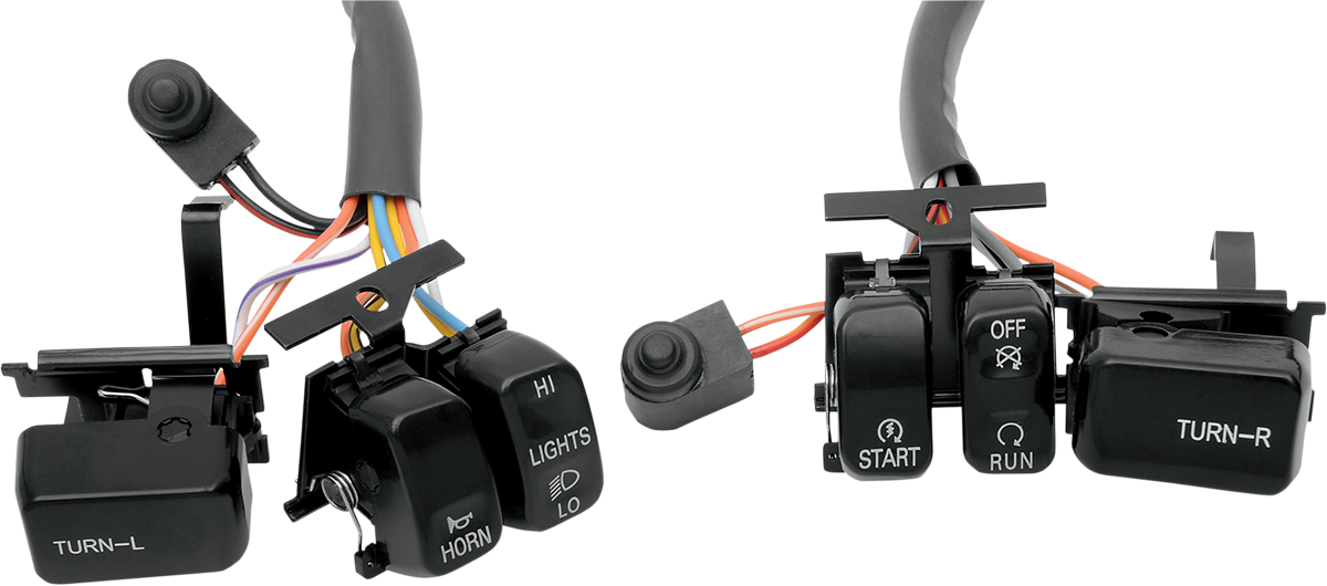 DRAG SPECIALTIES Switch Kit - Black H18-0335B - Billet Proof Designs
