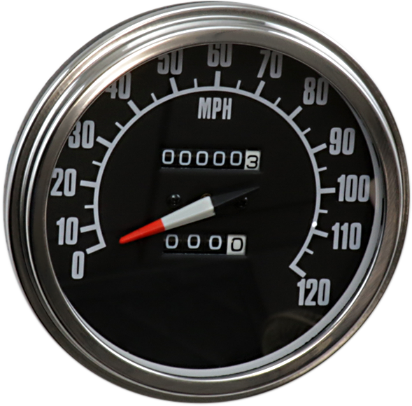 DRAG SPECIALTIES 5" FL-Style 2240:60 Speedometer with Reed Switch - '68 ...