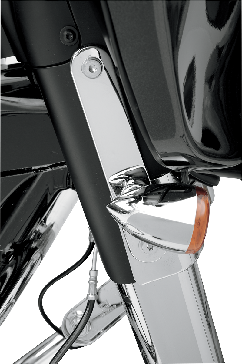 DRAG SPECIALTIES Turn Signal Relocation Mount - Chrome 2020-0396 ...
