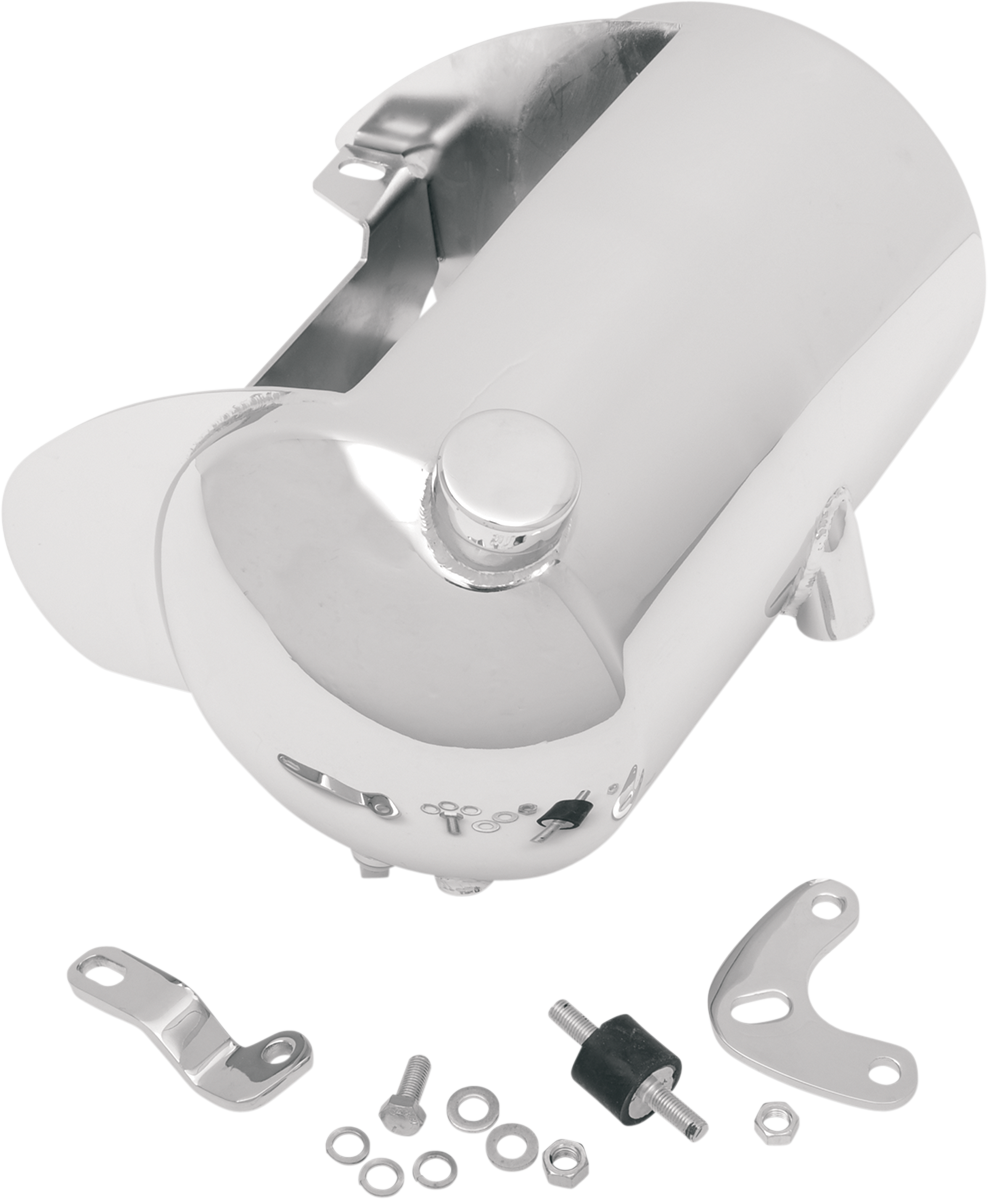 DRAG SPECIALTIES Domed Side Fill Oil Tank 241320 - Billet Proof Designs