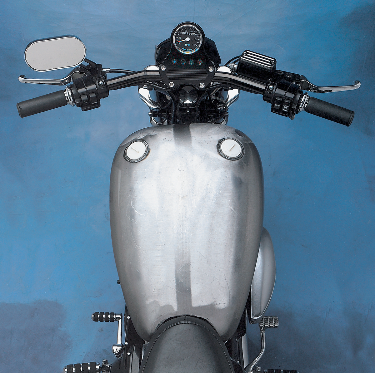 DRAG SPECIALTIES Smooth-Top Twin-Cap Style Extended Gas Tank - XL 11583 ...