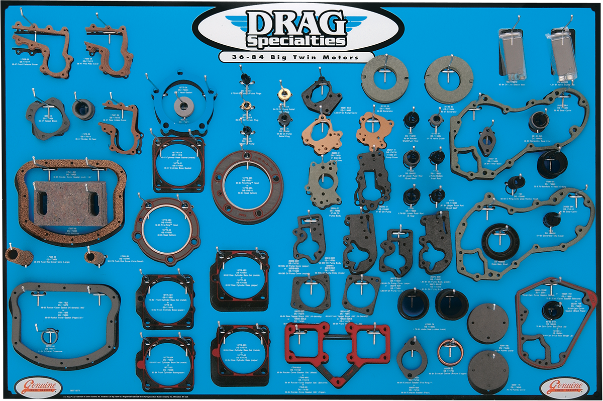 DRAG SPECIALTIES Gasket Board - Big Twin 0934-0275 - Billet Proof Designs