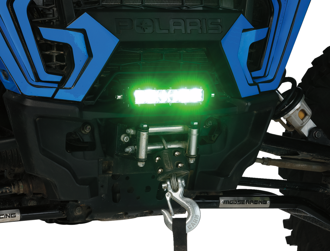 Moose Utility Light Bar Led Green 8 Mse Lb8g Billet Proof Designs
