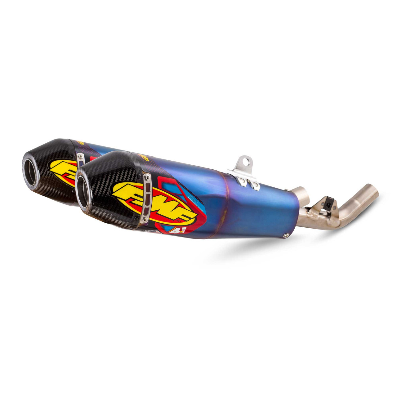 FMF Racing® Dual Titanium Anodized Factory 4.1 RCT Slip-On Exhaust for ...