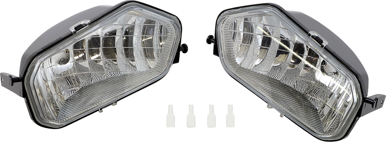 Moose Utility Headlight Halogen Polaris 100 3450 Pu Billet Proof