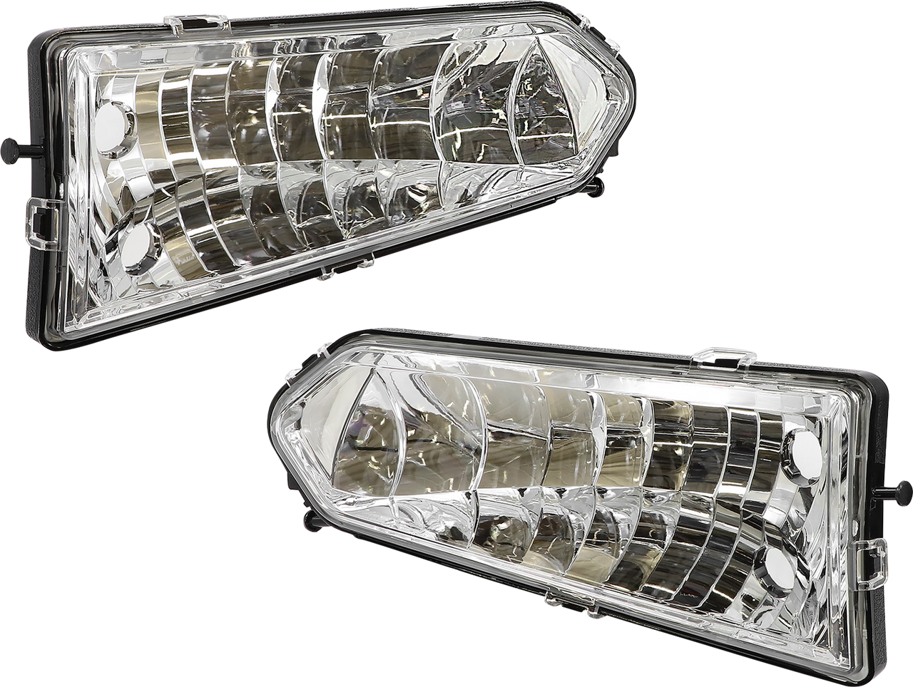 Moose Utility Headlight Halogen Polaris 100 3346 Pu Billet Proof