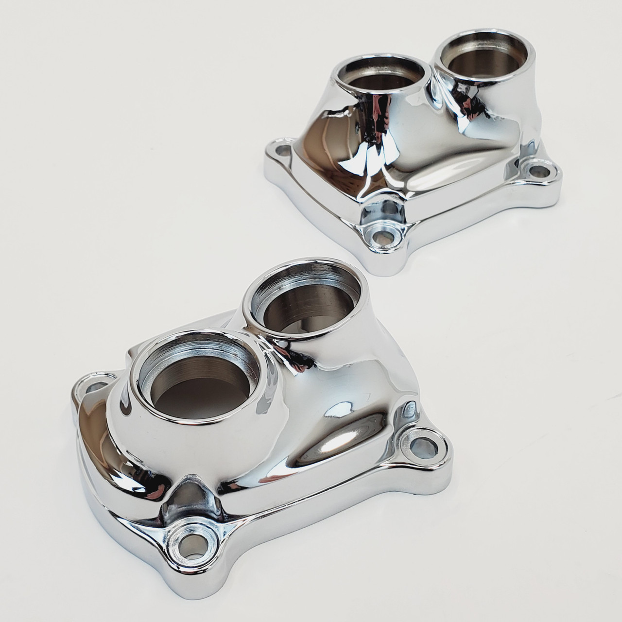 Chrome Front & Rear Aluminum M8 Tappet Covers with Gaskets 2017+ Harley ...