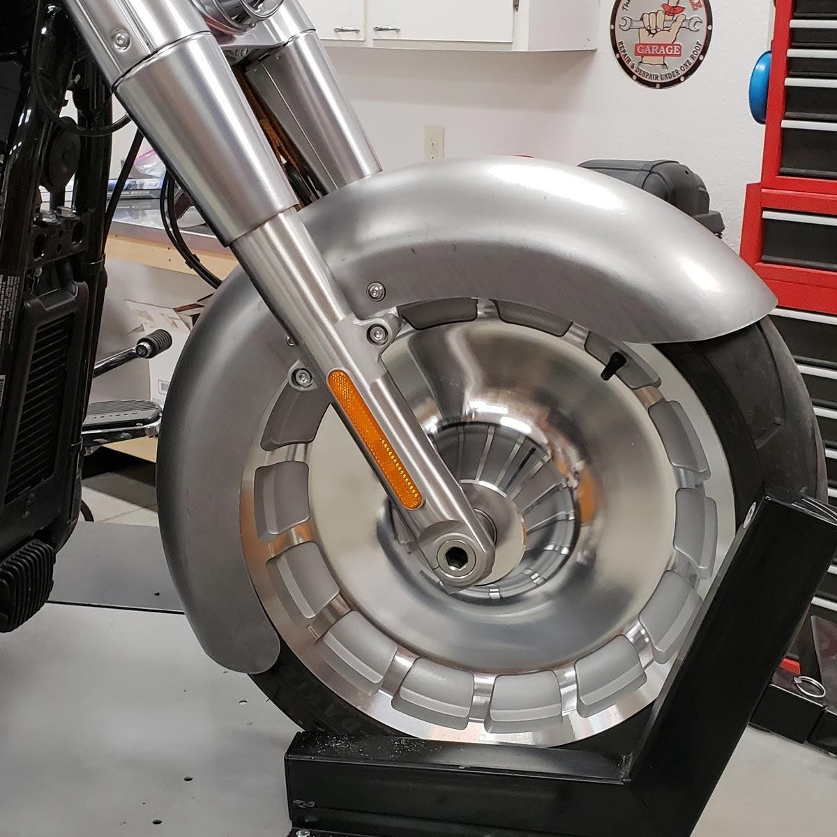 Klock Werks® Hugger Front Fender with Mounting Blocks for 2018-2020 ...