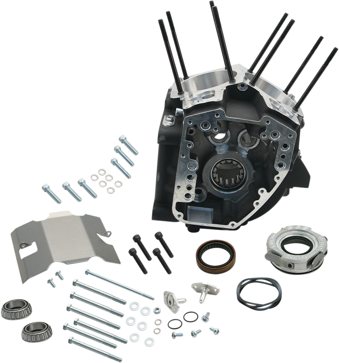 S&S Cycle® Black Powder-Coated 4.25" Bore Engine Case for 2007-2016 ...