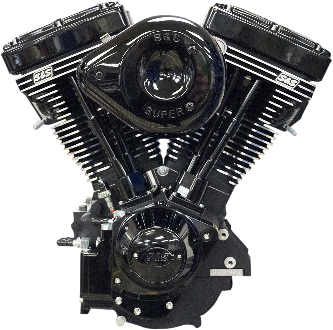 S&S Cycle® Chrome/Black V124 Complete Assembled Engine for 1984-1999 ...